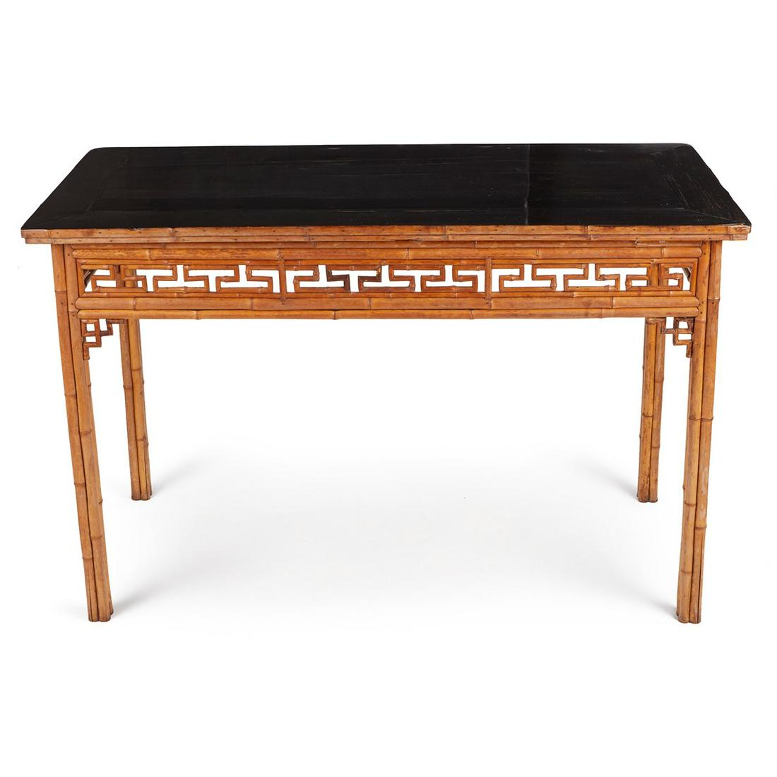 Chinese Bamboo Lacquer Rectangular Table