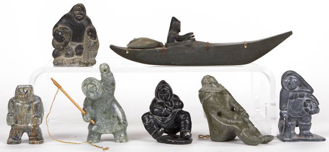 (7) Inuit Sculptures