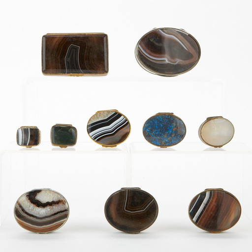 Grp: 10 Agate Boxes - Black Lace (#0137) on Mar 16, 2022 | Revere ...