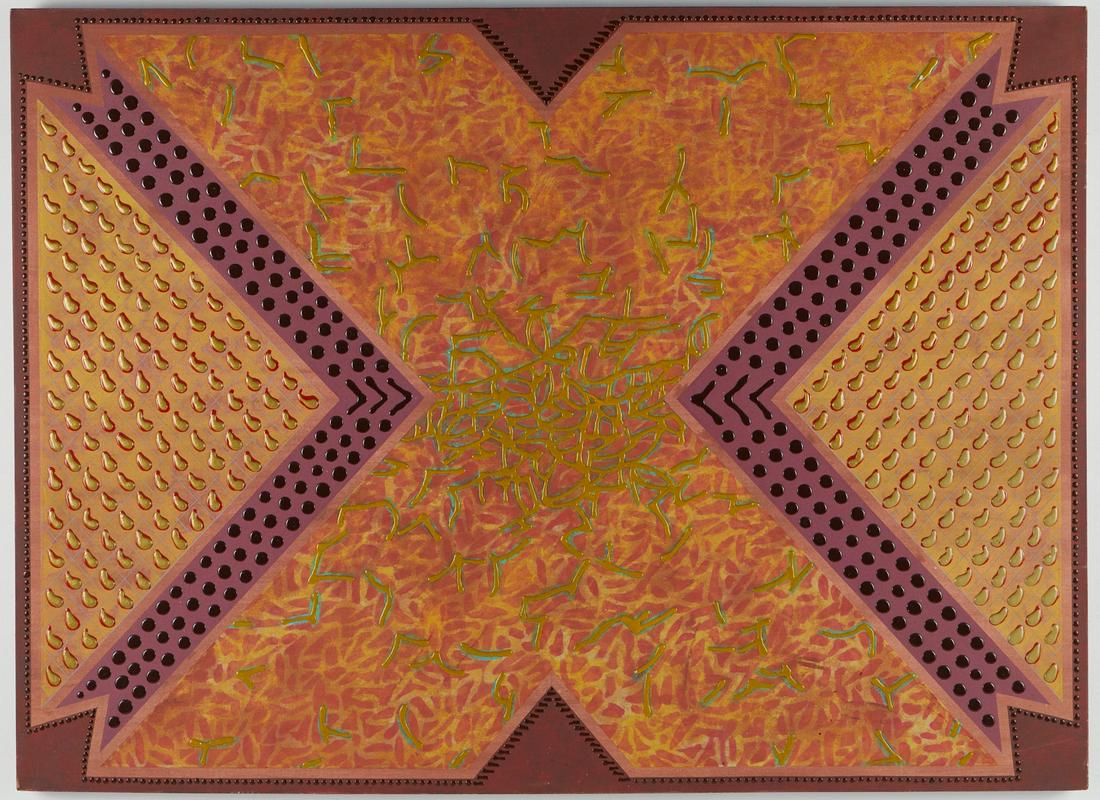 John Foster "composition #10" Acrylic On Canvas