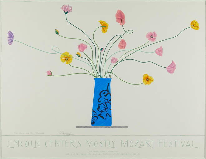 Ed Baynard "poppies" Mozart Festival Poster