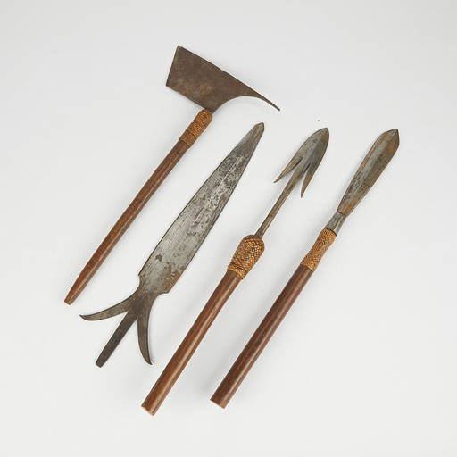 Group Of 4 Igorot Philippines 19th C. Weapons