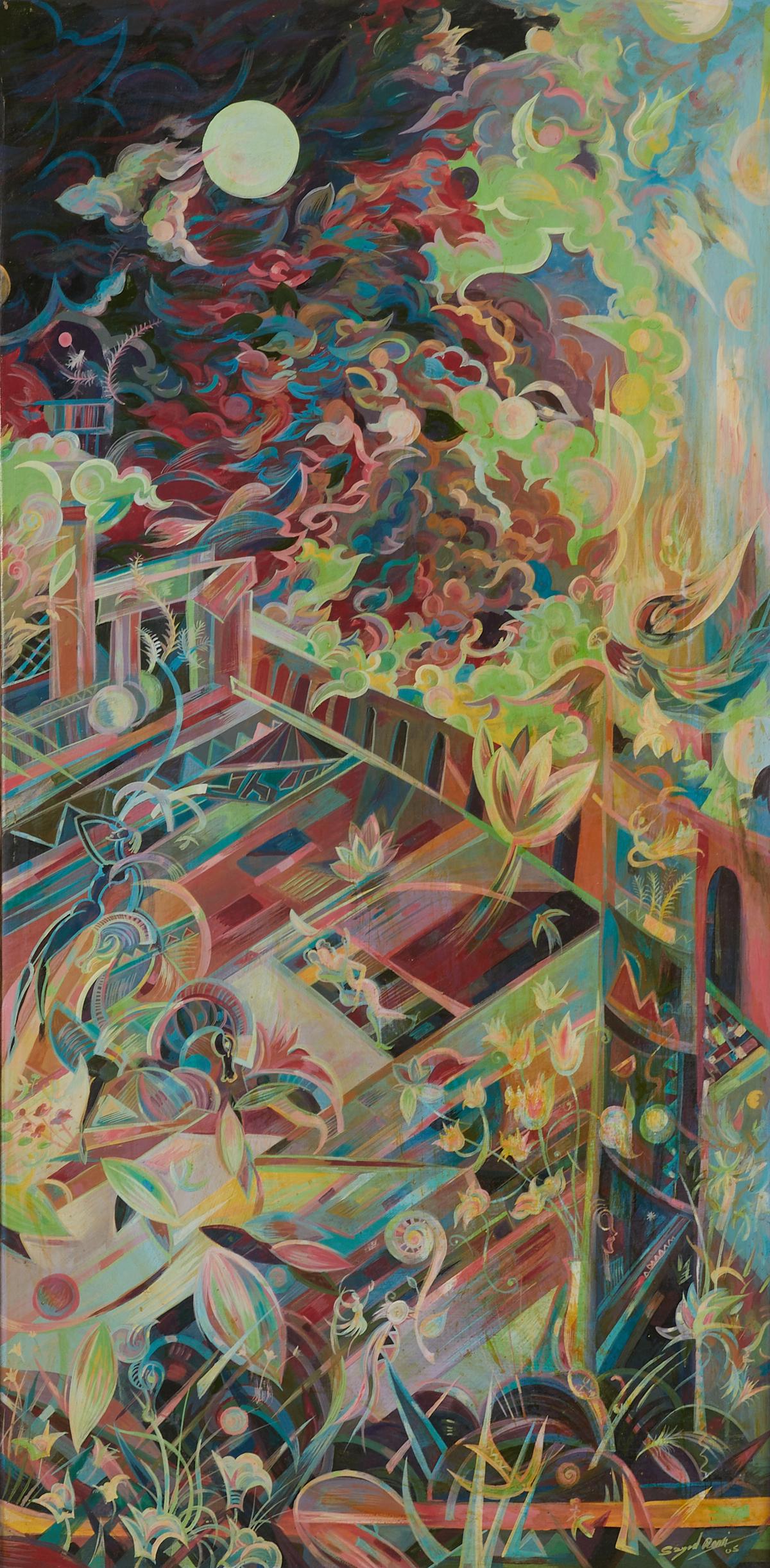 After Sayed Raza Moon Dreams Painting Auction