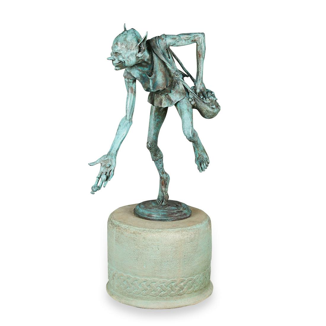 Large David Goode "snail Maker" Sculpture 1995 Auction