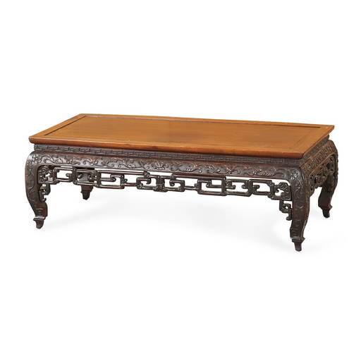 19th C. Chinese Carved Low Table
