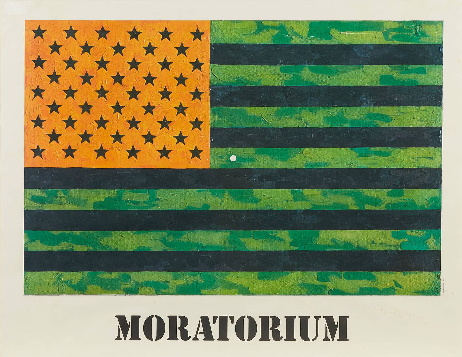 Jasper Johns "flag (moratorium)" Lithograph 1969 Auction