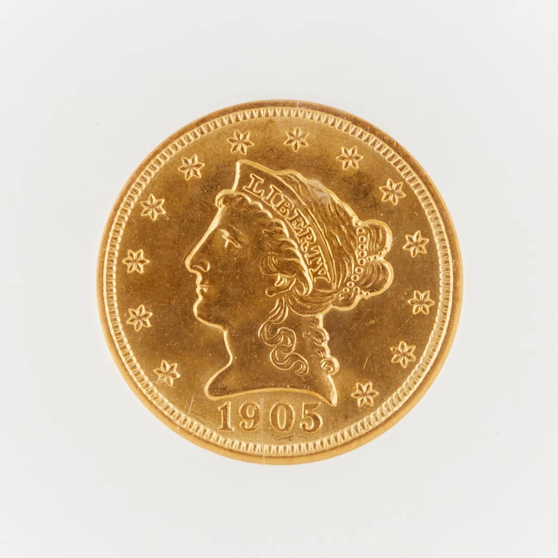 1905 $2.5 Gold Liberty Head Coin Ms63 Auction