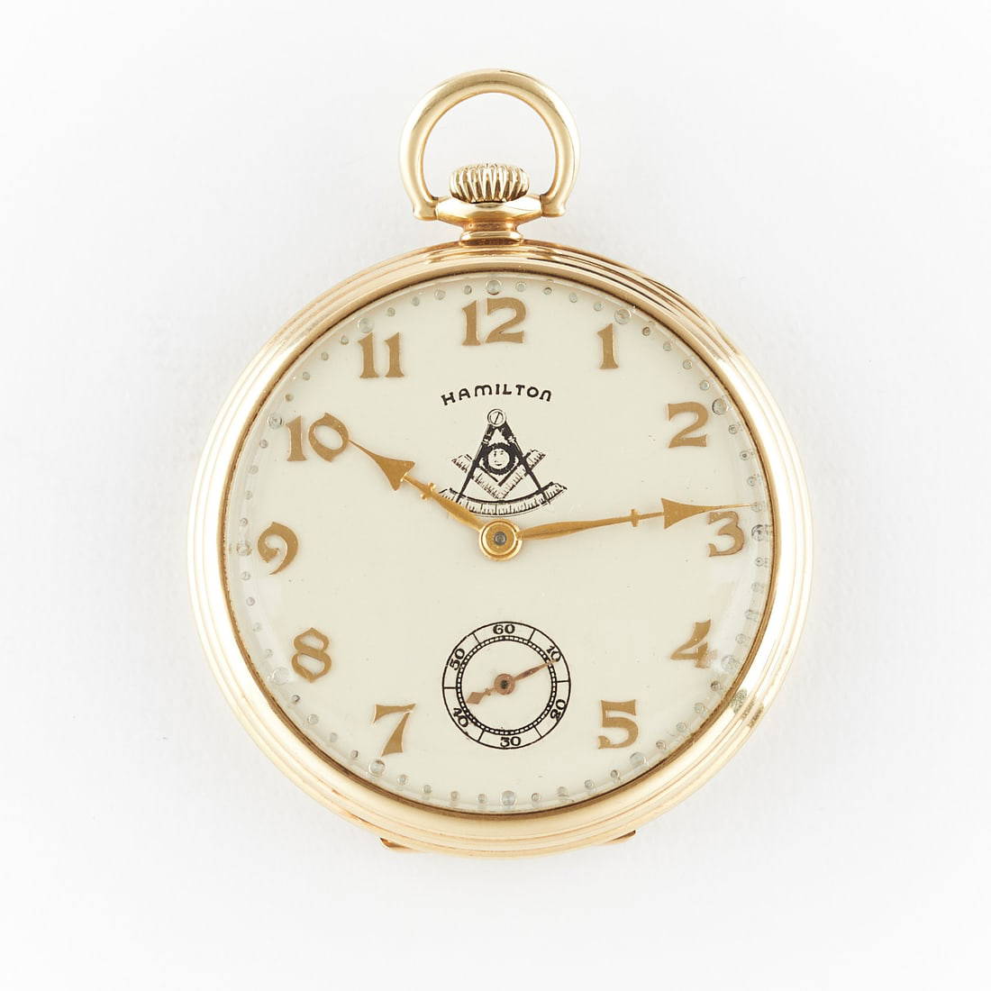 14k Gold Hamilton Open Face Pocket Watch Auction