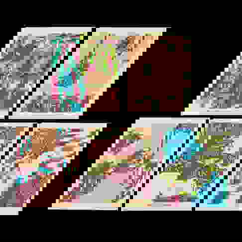 5 Michael Balog Lithographs 1974 Auction