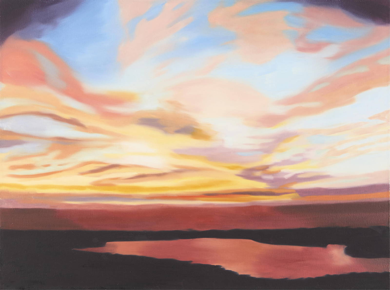 Megan Rye Landscape Painting 2009 Auction