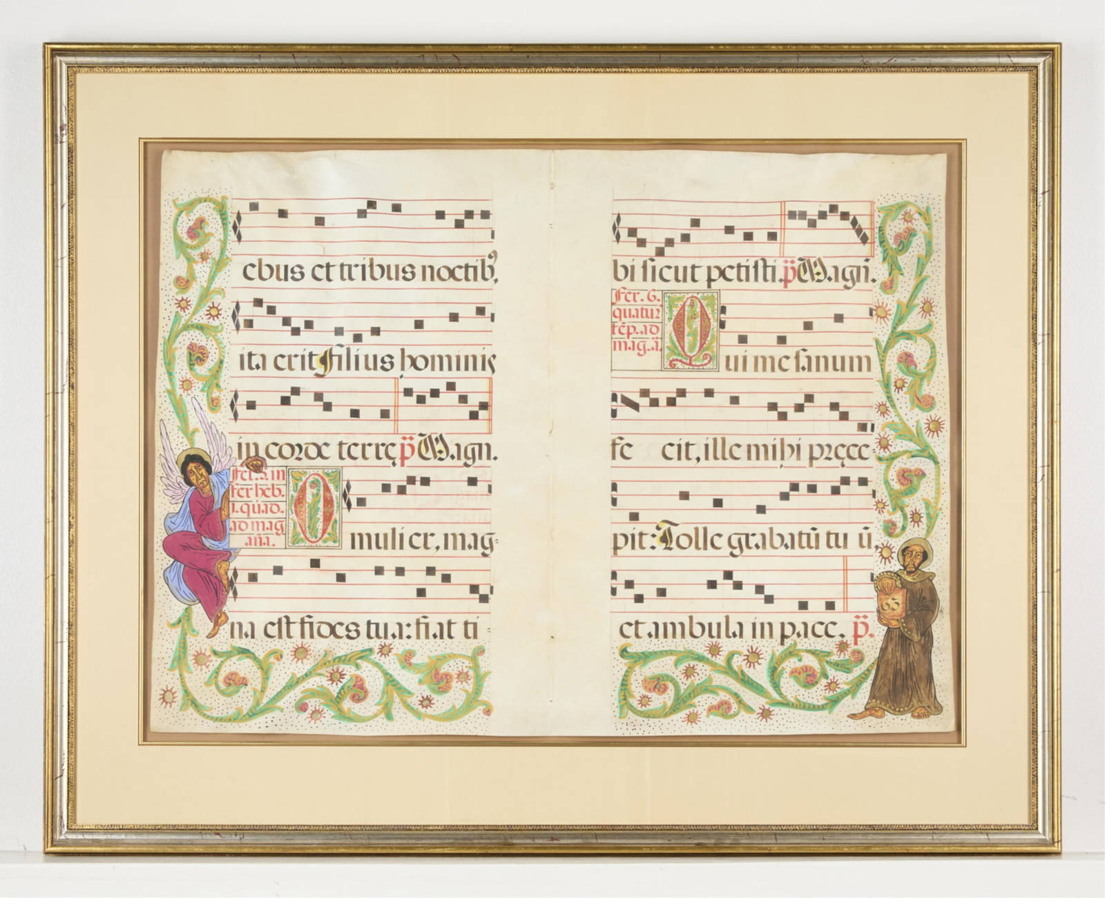 Large Illuminated Antiphonal Sheet Auction