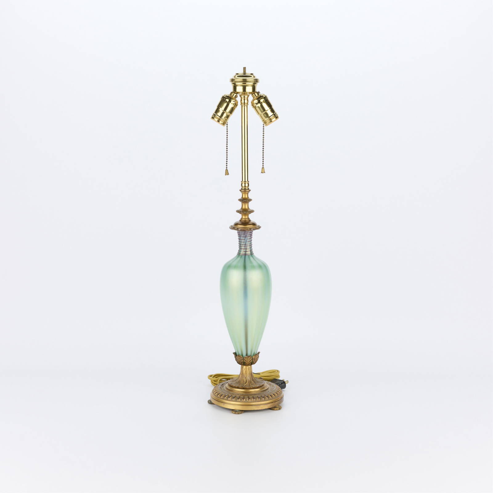 Steuben Art Deco Jade Glass Lamp Ca. 1920s Auction