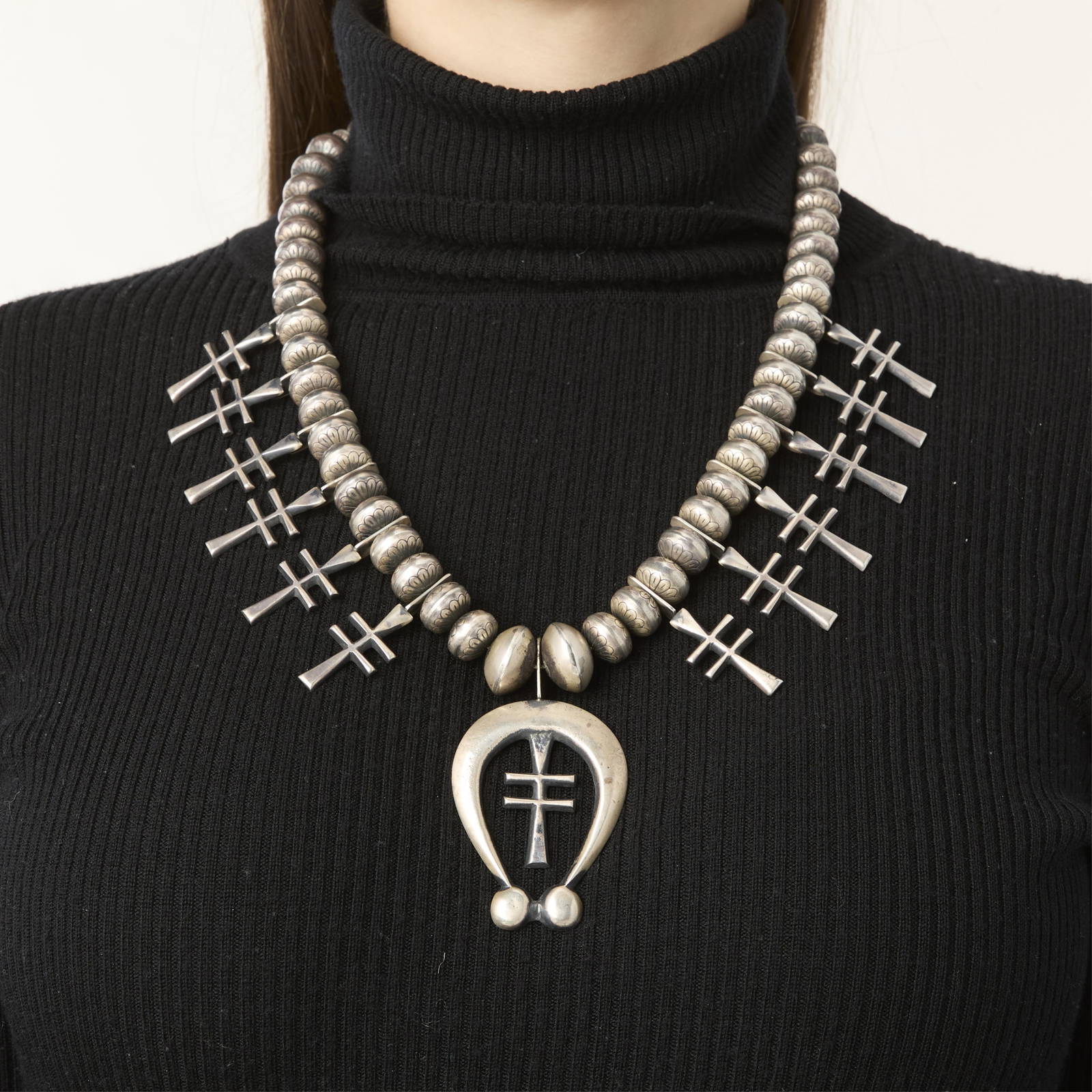 Wilson Begay Squash Blossom Necklace Auction