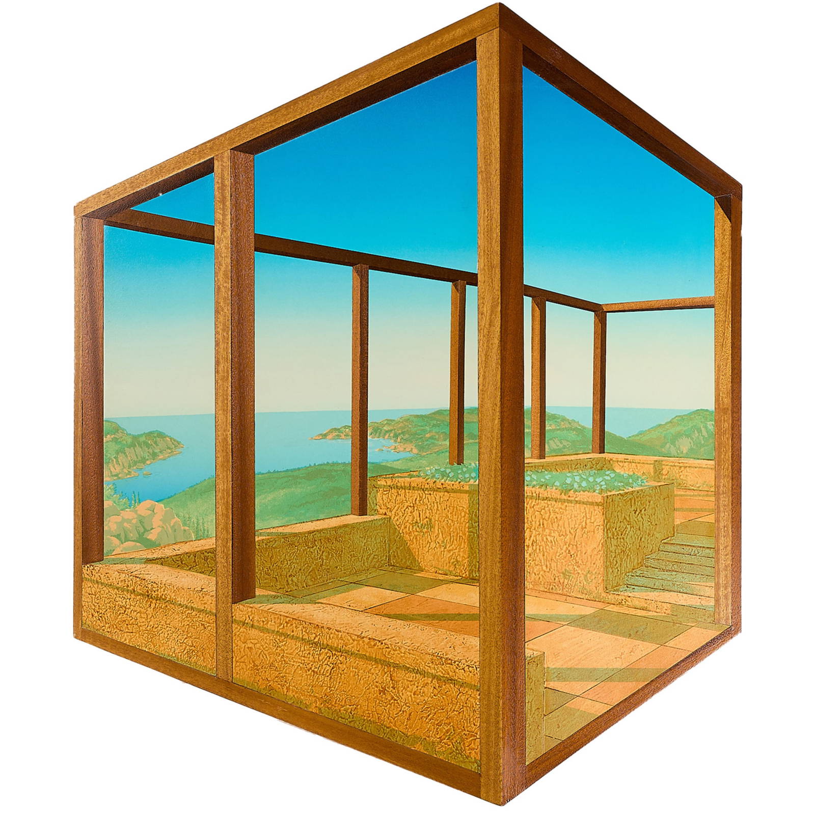 Ken Moylan "isle Of Portunus" 3d Artwork 1990 Auction