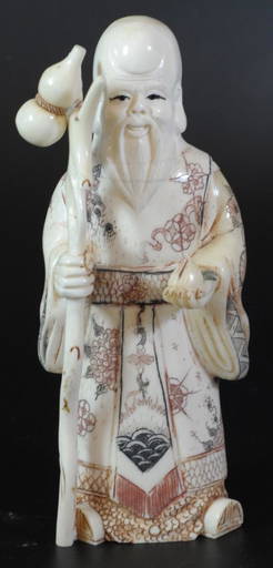 Old Chinese Immortal Figure, Bone Carving