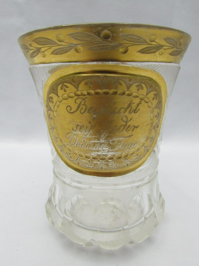 Antique German Crystal Glass Cup Auction