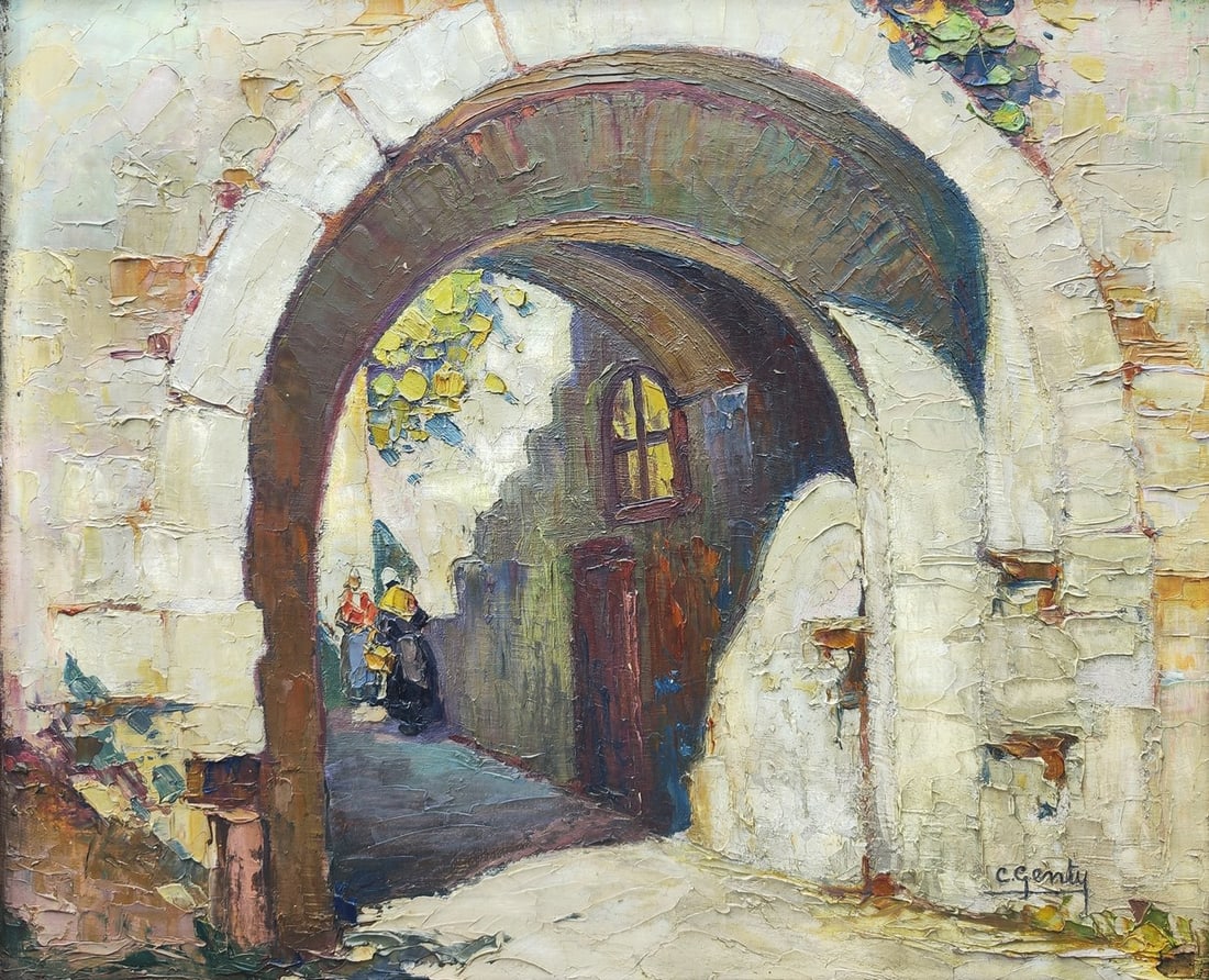 Charles Genty (1876 1956), Entrance To The Old City