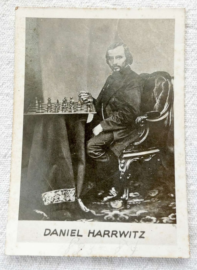 Orig. Carte De Visite, Portrait Of A Jewish Chess Master Daniel ...