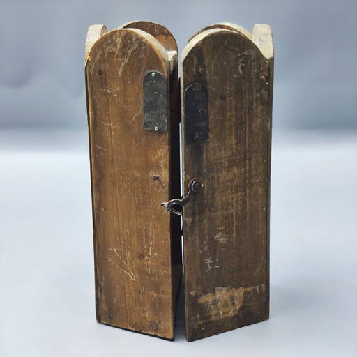 Rare! A Wooden Miniature Torah Scroll Crate For Children North Africa ...