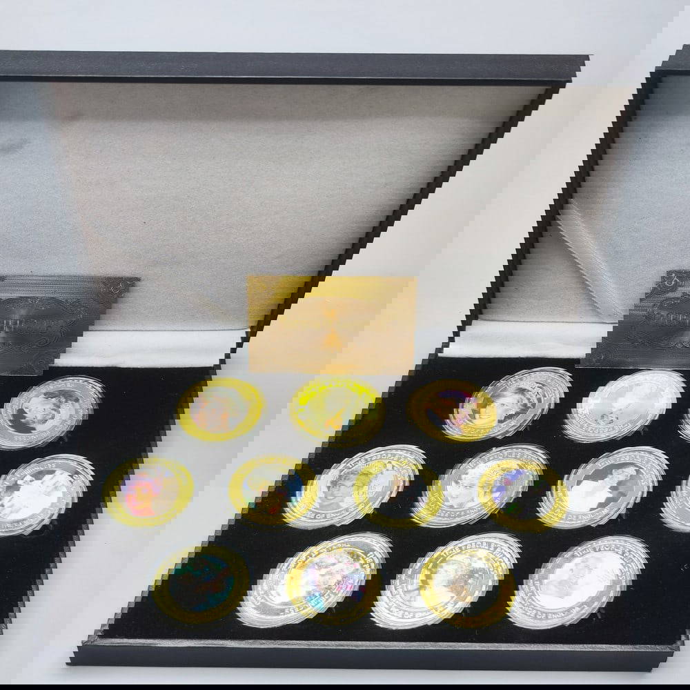 Set Of 10 24k Gold Plated Medals - Princess Diana - The People's ...