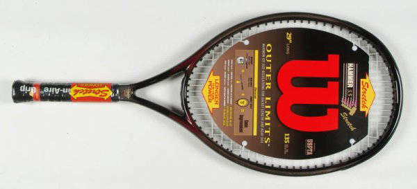 The Wilson "hammer 3.5 Outer Limits" Tennis Racket