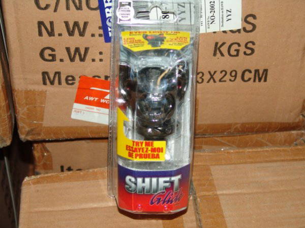 Led Eyes Black Chrome Shifter Knob. Dog Head, Eye