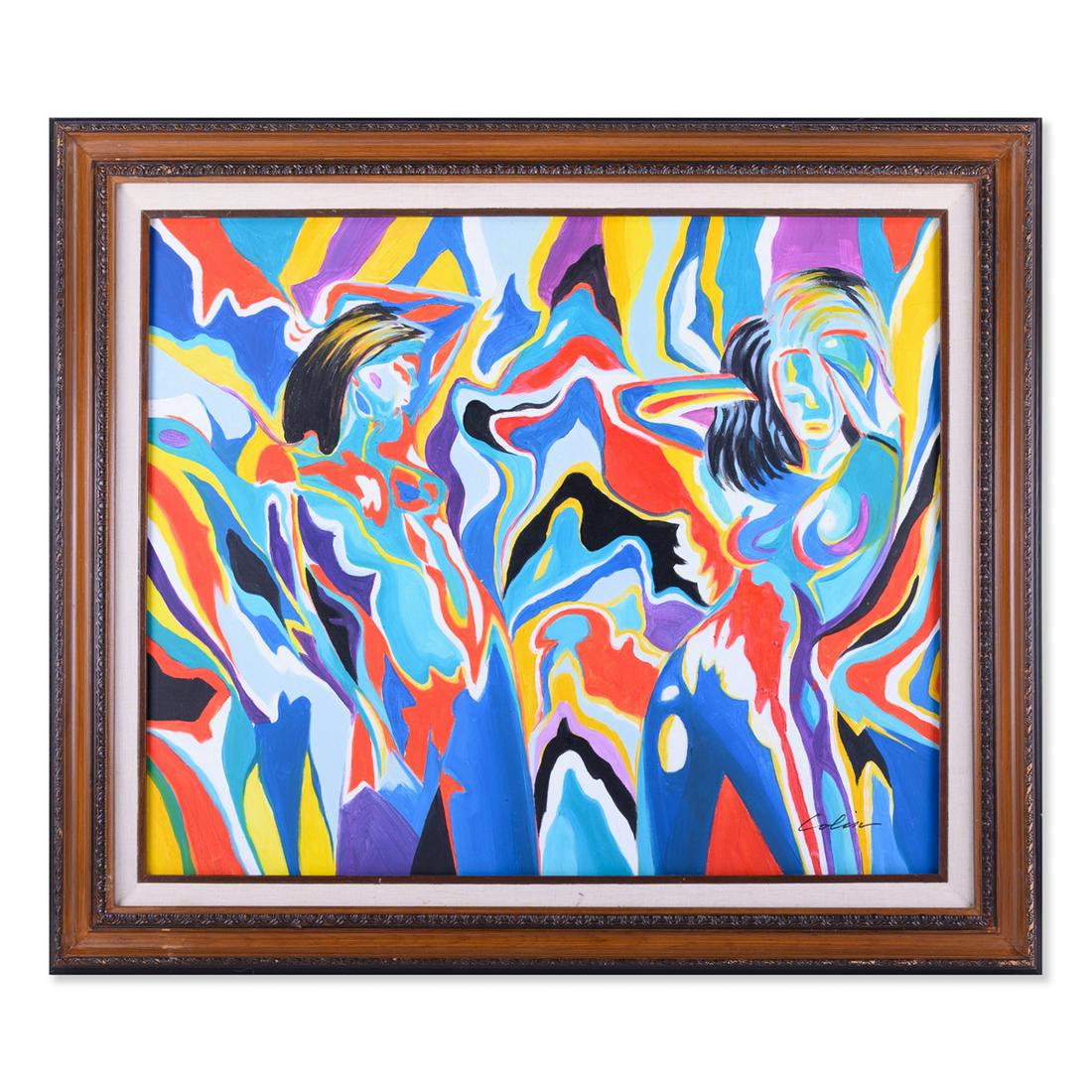 George Colin, Illinois Artist, Naive Portrait Red Lips - Jan 07, 2019 ...