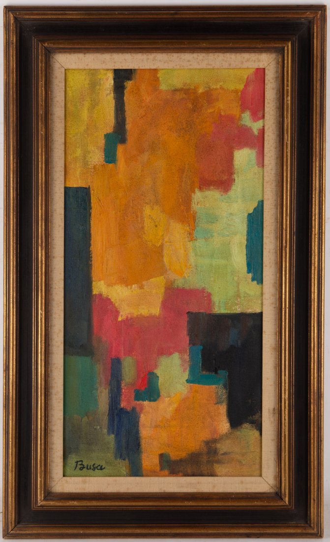 Peter Busa (1914 1985) "spring Track" Oil On Canvas