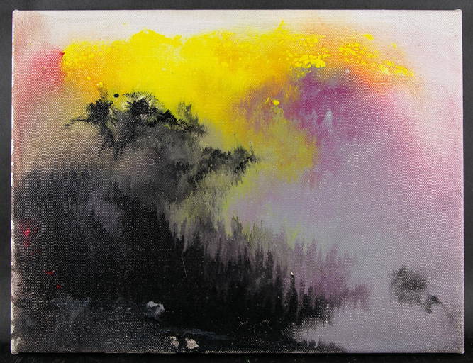 Fine Art Abstract Original Oil Painting By Artist Yulin Li "the Forest"