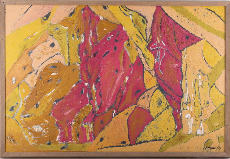 George Joseph Mcneil (1908 1995) Abstract Oil Painting