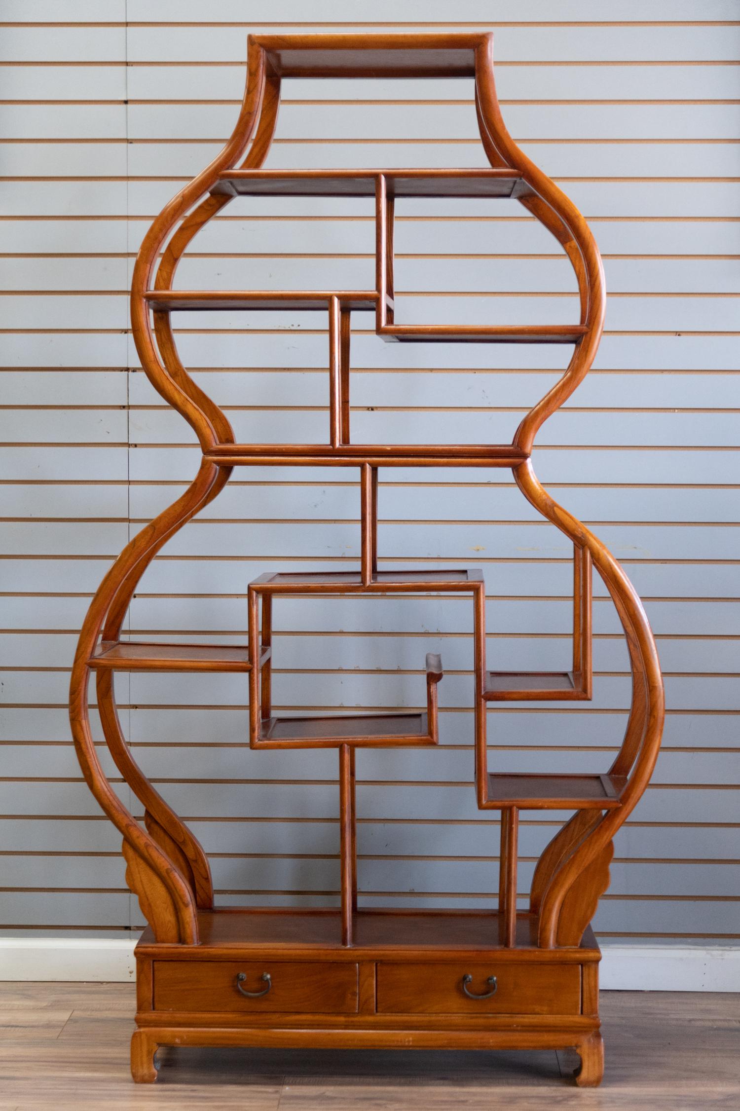 Large Chinese Wood Display Stand