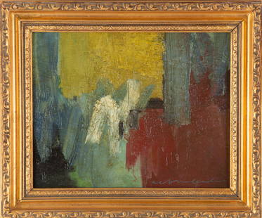 Alfred (llippitz) Leslie (1927 2023) New York Artist Oil On Canvas