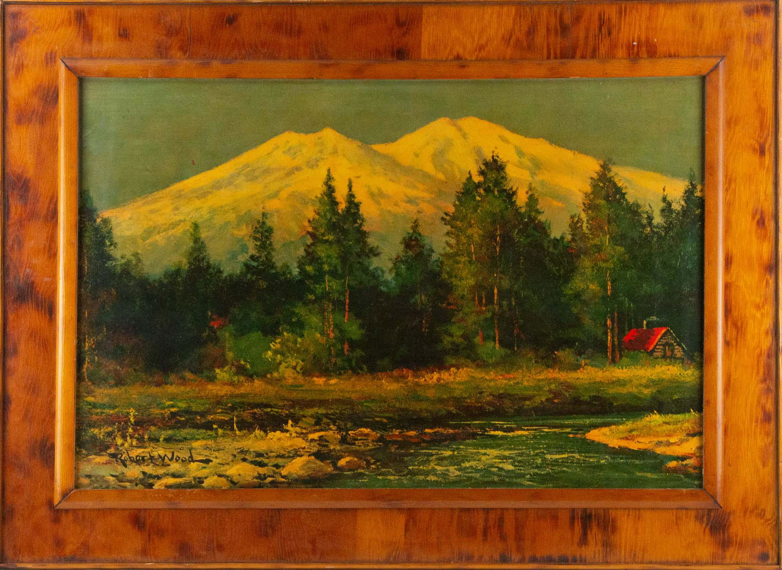 Robert Wood Landscape Print "majestic Mountainscape" Auction