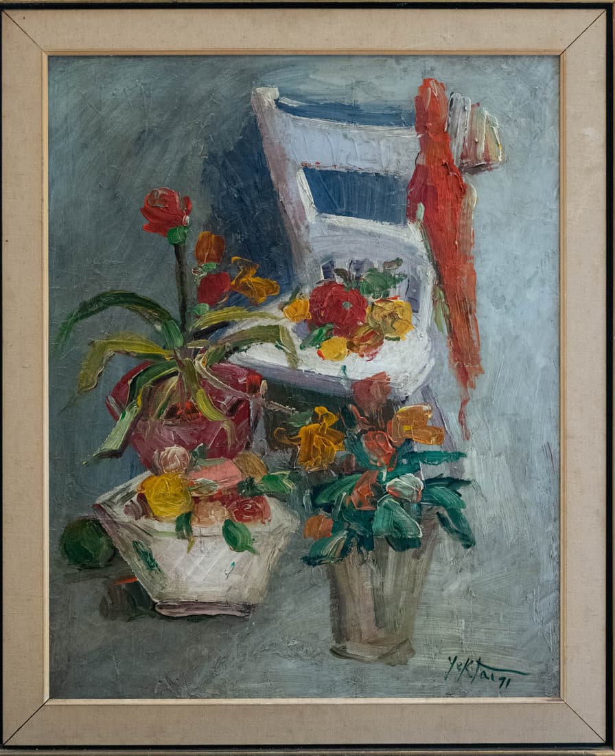 Manoucher Yektai (1922 - 2019) New York Artist Oil On Canvas Auction