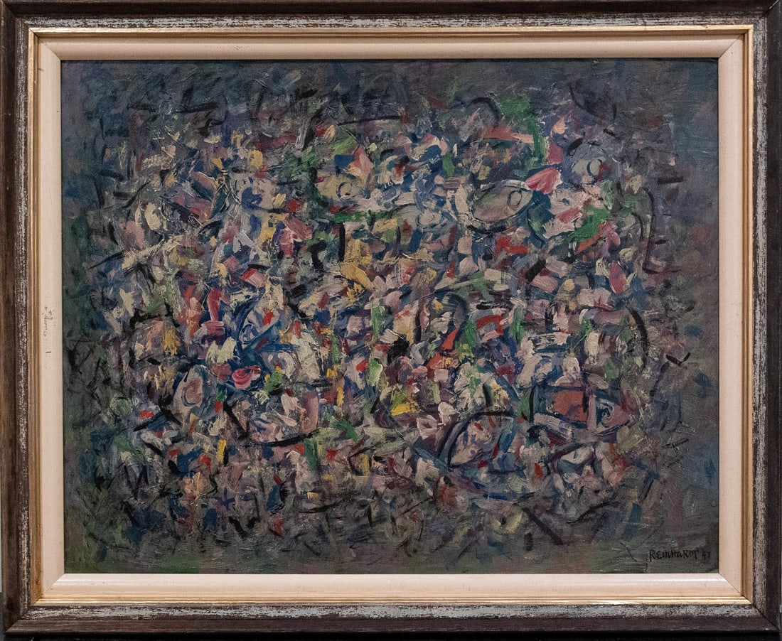 Ad (adolf Frederick) Reinhardt (1913 1967) New York Artist Oil On Board