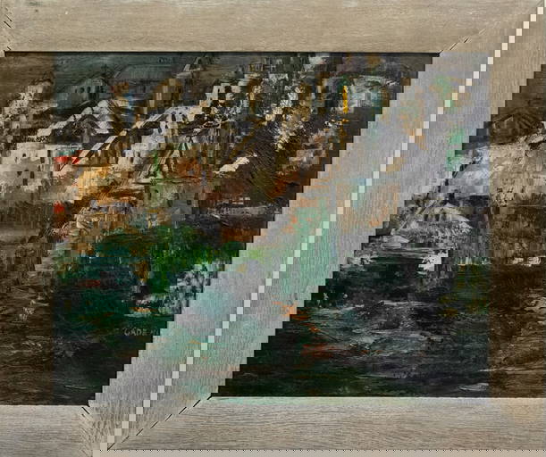 Hari Ambados Gade (1917 2001) India Artist Oil On Canvas