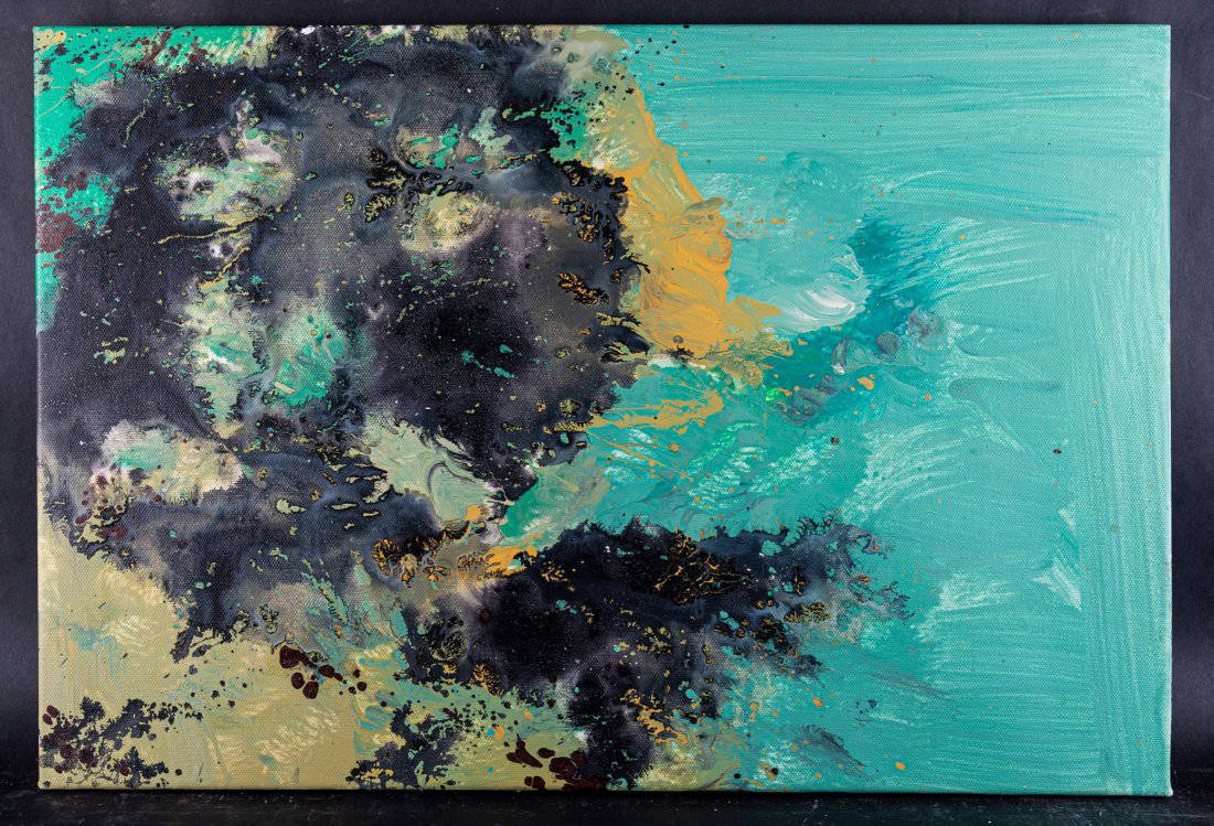 Buy Fine Art Abstract Original Oil Painting By Artist Chong Liu ...