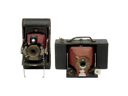 Lotto Di Due Macchine Fotografiche Kodak Folding Camera