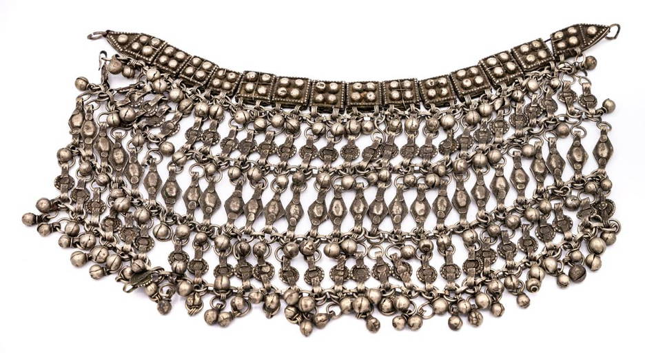 A Magnificent Silver Breast Ornament "labbeh", Yemen,