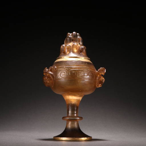 Chinese Gilt Glass Censer