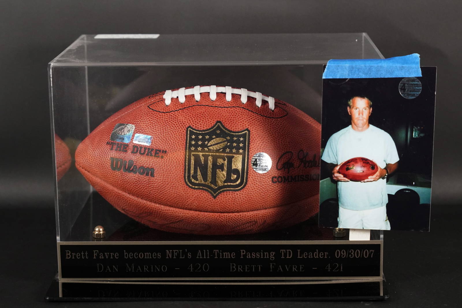 Brett Favre Signed Football Auction