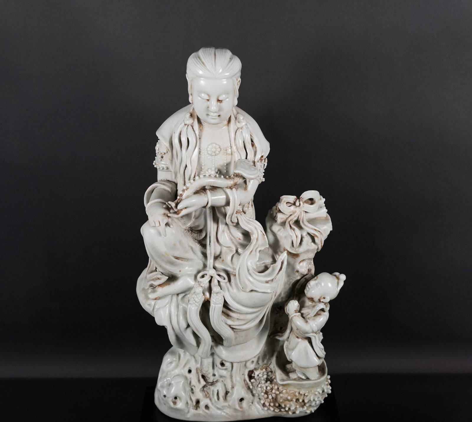 Chinese Tall White Statue Auction