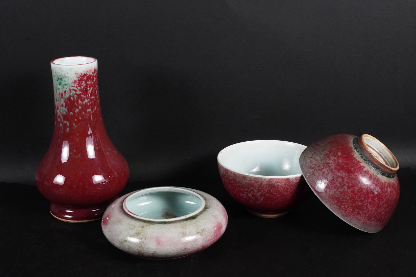 4 Chinese Red Porcelains Auction