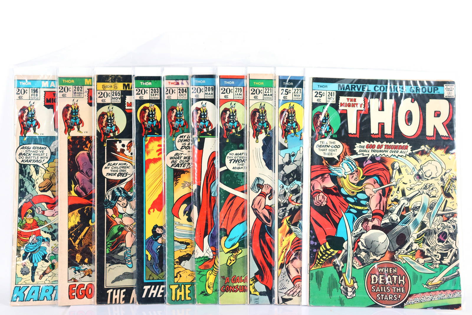 Lots Thor Vintage Comics Auction