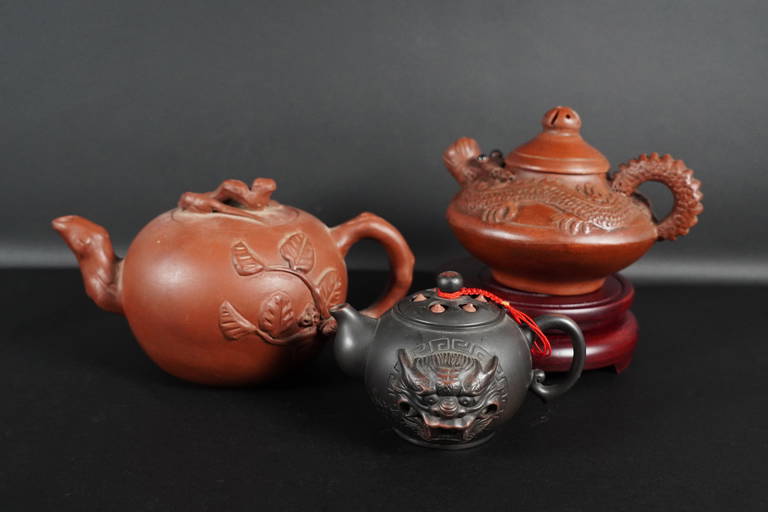 3 Chinese Fine Teapots