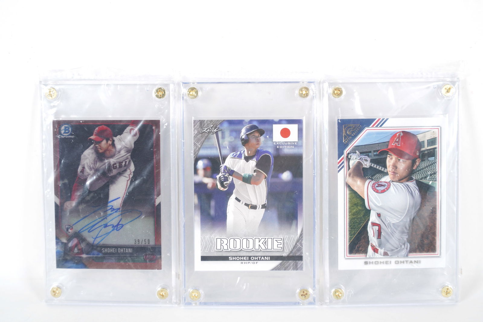 3 Shohei Ohtani Cards Signed Auction