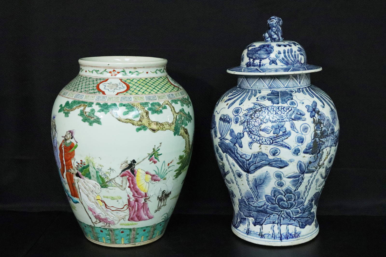 2 Chinese Fine Jar Auction