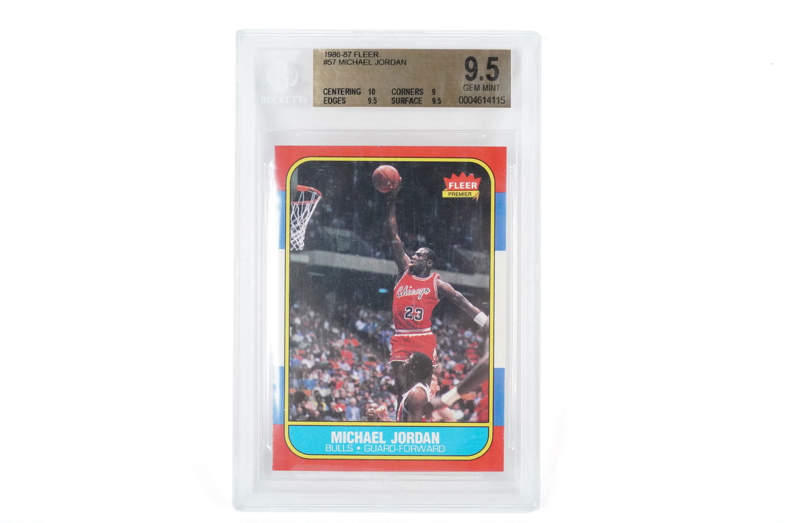 1986 Michael Jordan Rookie Card Auction
