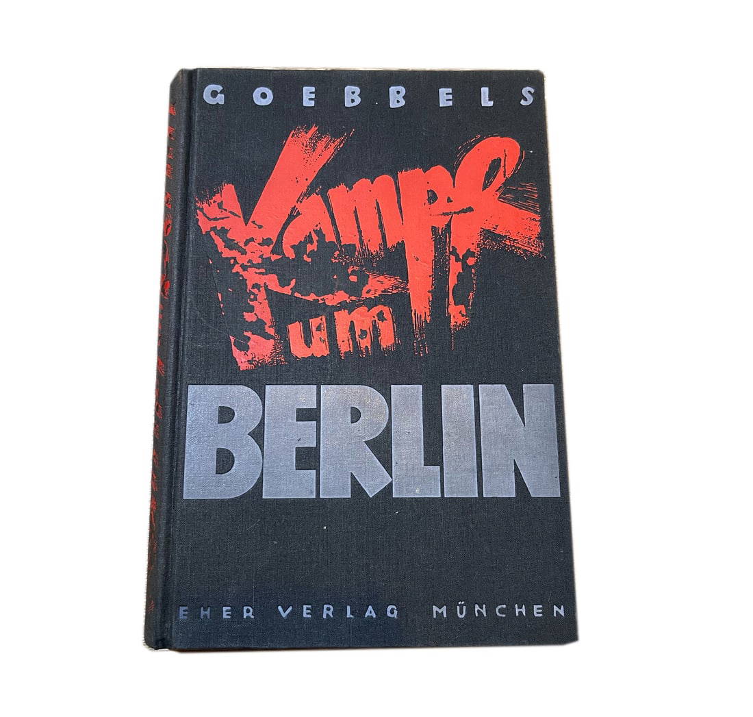 1931 Joseph Goebbles Signed Book Auction