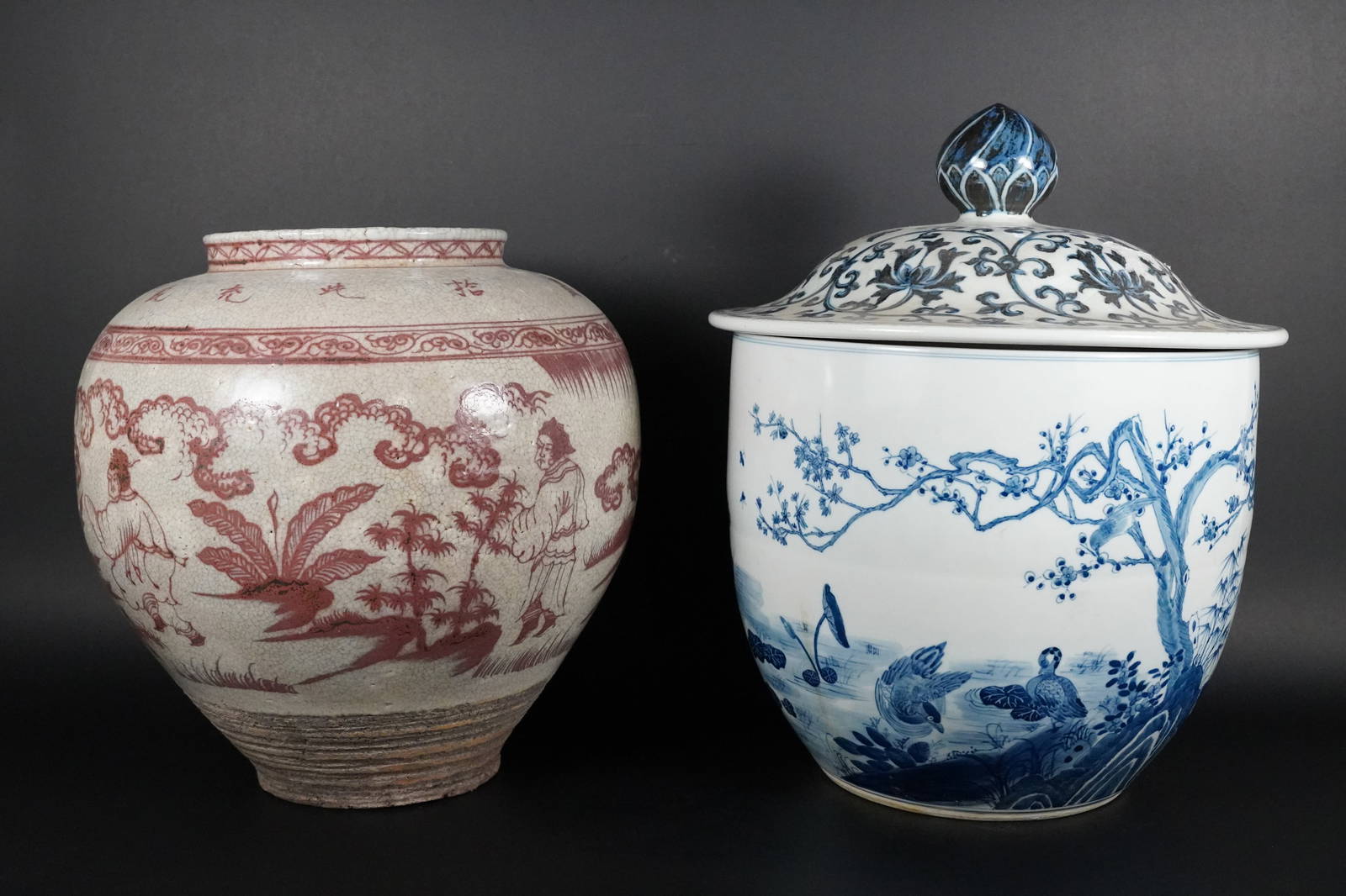 2 Chinese Large Pots Auction